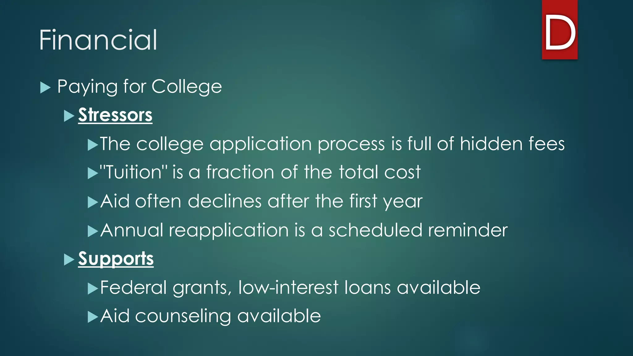 First Generation, Low Income Student Development Theory | PDF