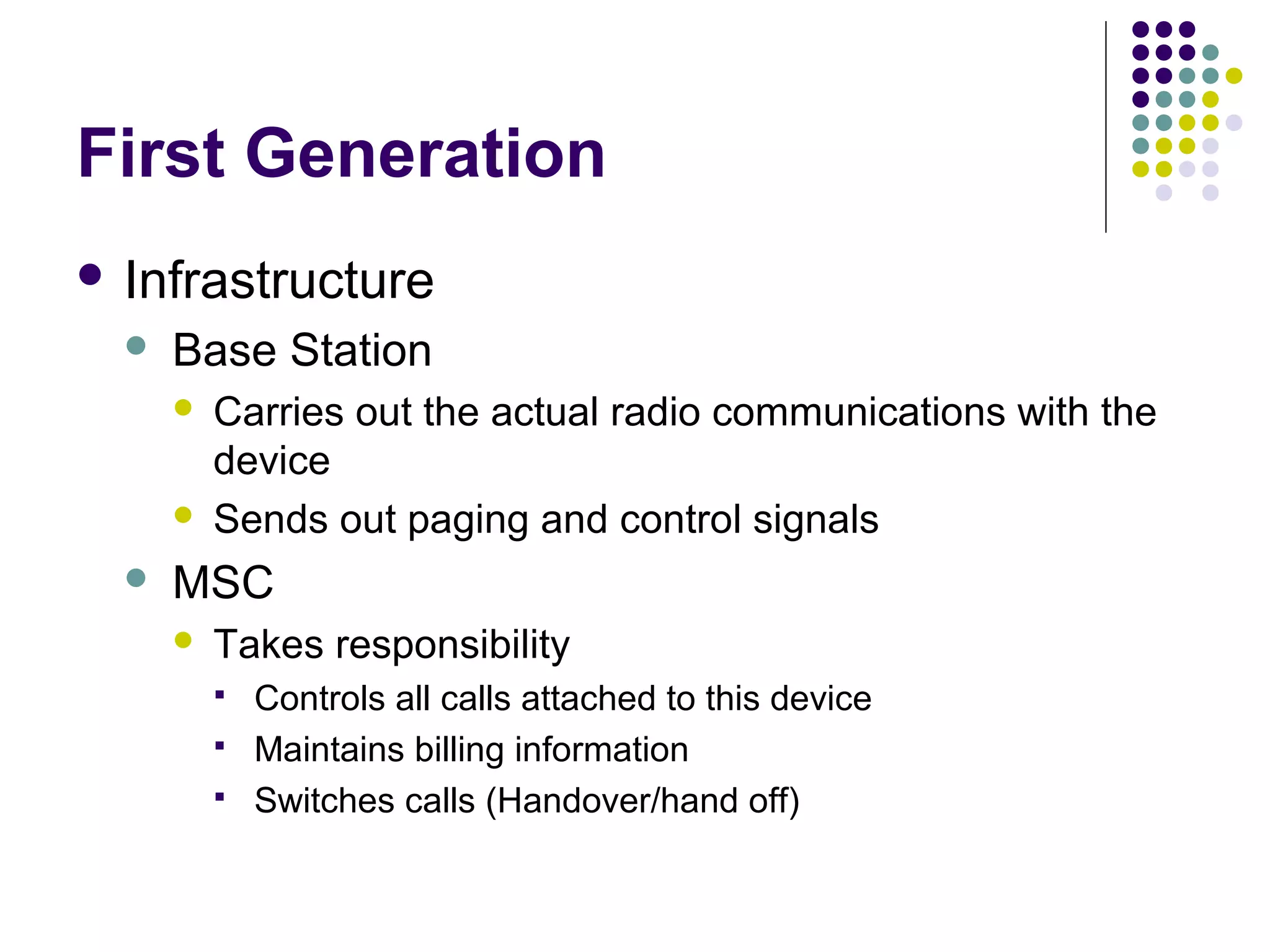 First generation network | PPT