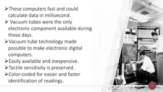 First generation of computer | PPTX