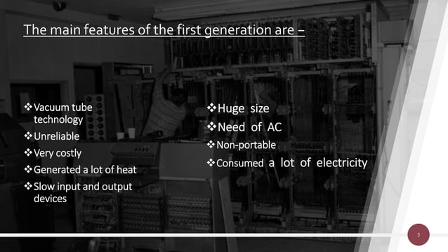 First generation of computer | PPTX
