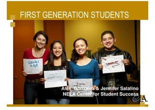 FIRST GENERATION STUDENTS | PDF