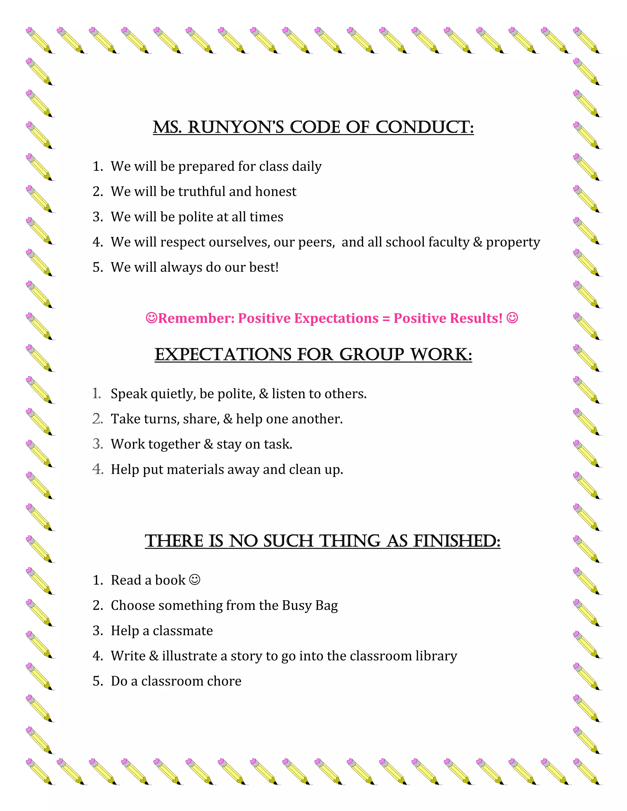 First grade handbook | DOCX