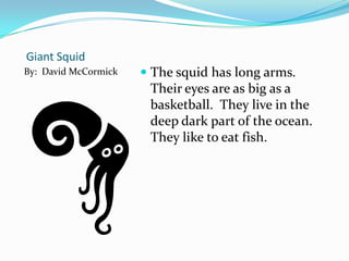 First grade ocean research | PPTX