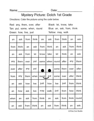 First grade packet | PDF