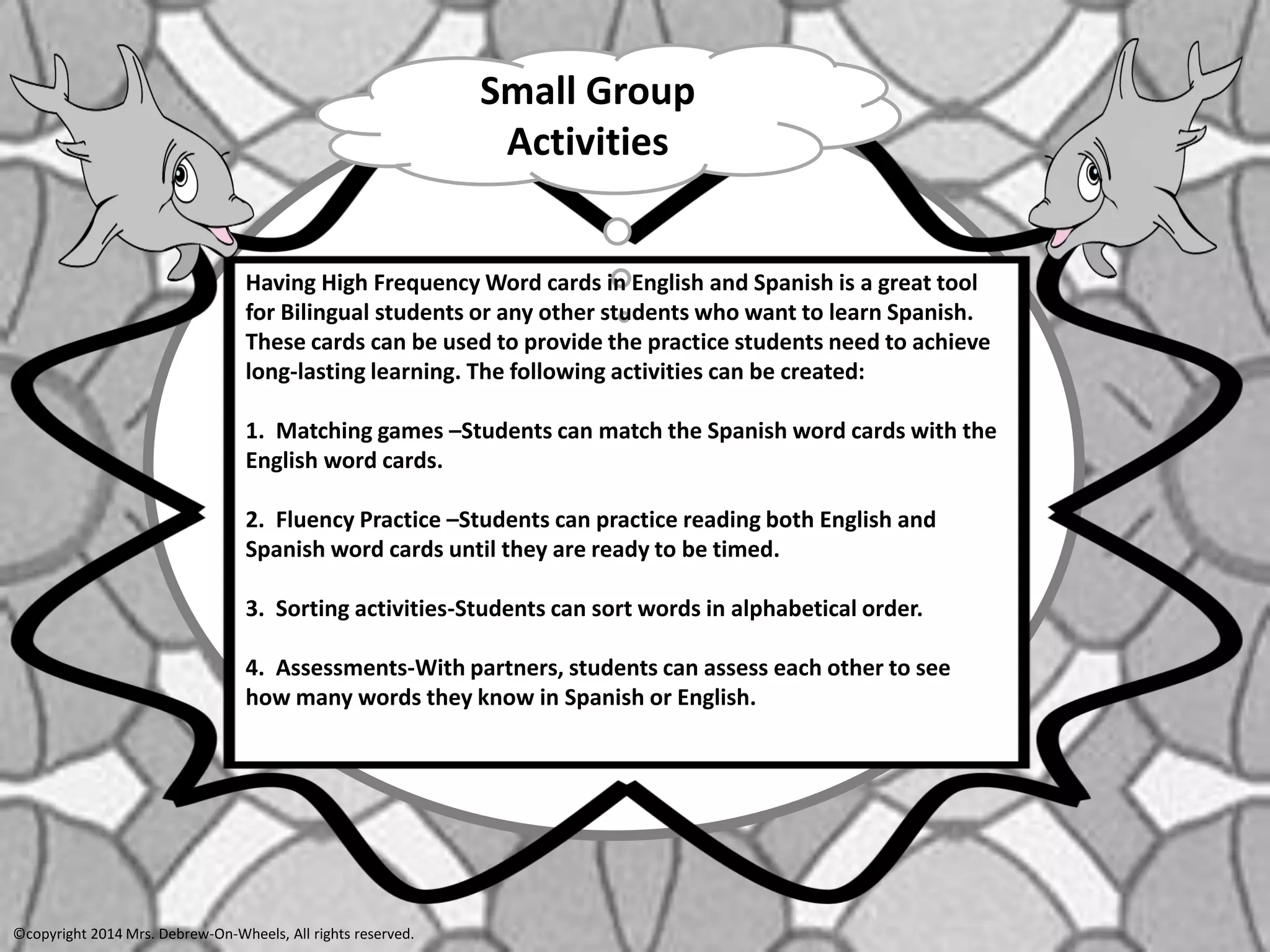 First Grade Sight Words in Spanish & English - (Set D) | PPT