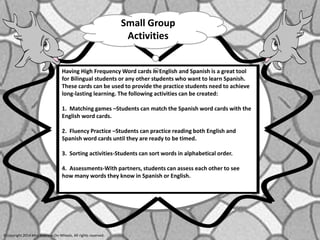 First Grade Sight Words in Spanish & English - (Set D) | PPT