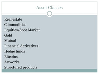 Investments in Stock Market | PPT