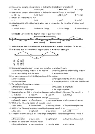 FIRST PERIODICAL EXAM IN SCIENCE 7,SCIENCE 8 AND AUTOMOTIVE SERVICING 8 ...