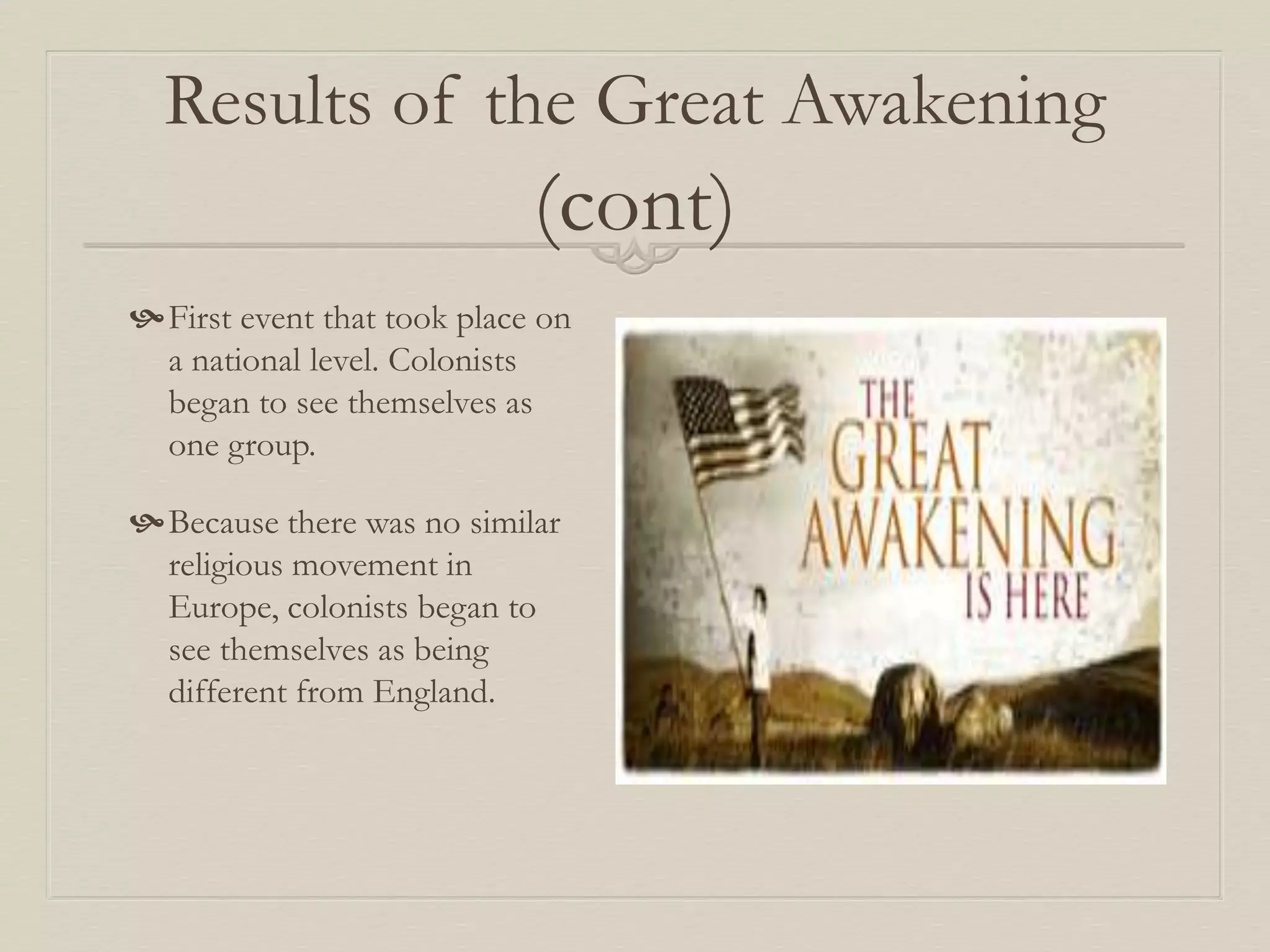 First Great Awakening | PPTX