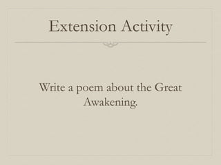 First Great Awakening | PPTX