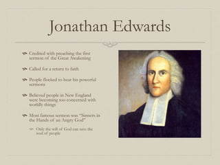 First Great Awakening | PPTX