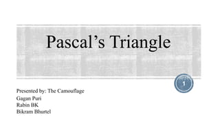 Pascal's triangle in Data Structure | PPTX