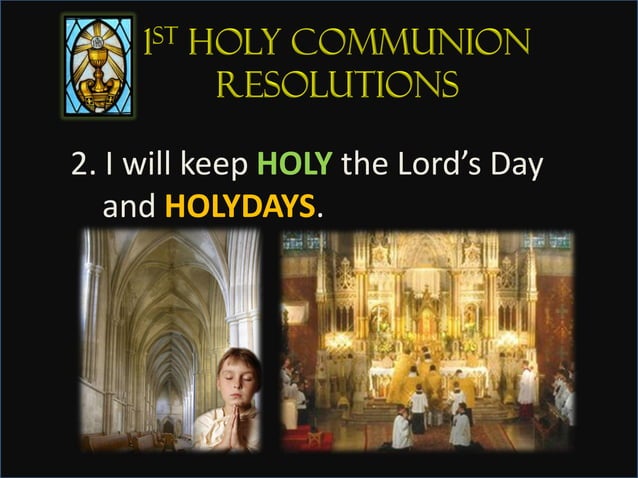 First Holy Communion Homily | PDF