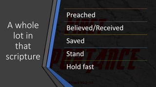 First importance 1 Corinthians 15:1-19 | PPTX