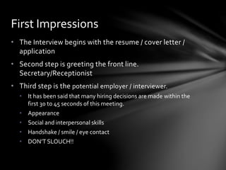 First impressions | PPTX