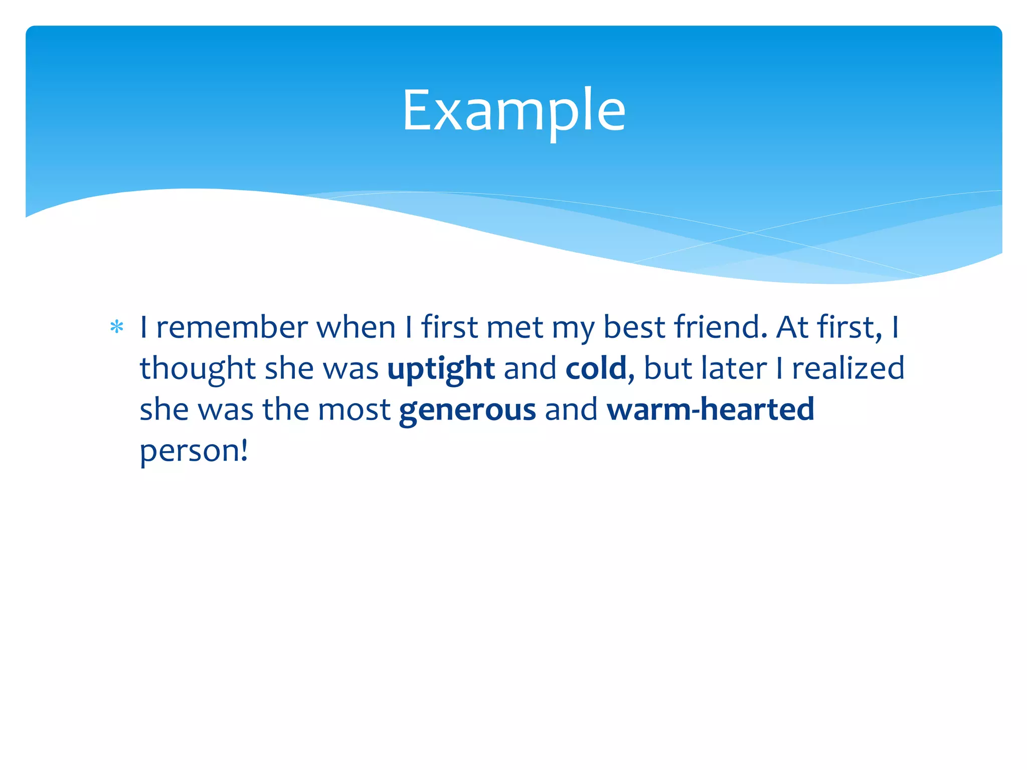 ESL Lesson: First impressions | PPTX