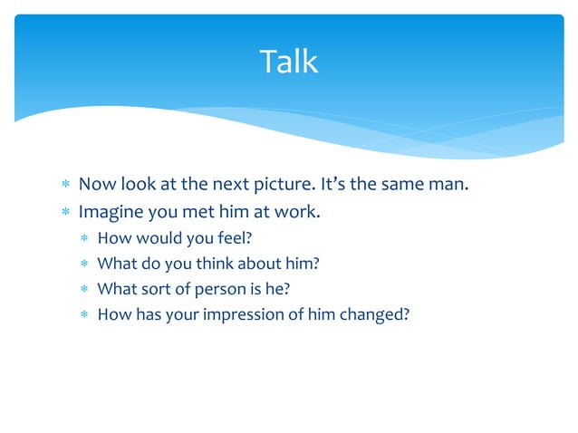 ESL Lesson: First impressions | PPTX | Dating | Family and Relationships