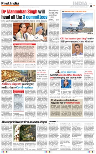 First india lucknow edition-21 november 2020 | PDF