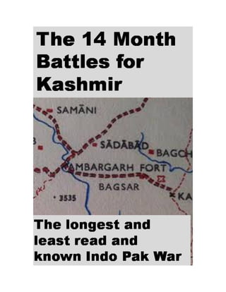 FIRST INDIA PAKISTAN WAR -FIRST DETAILED MAP STUDY | PDF