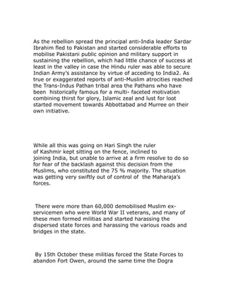 FIRST INDIA PAKISTAN WAR -FIRST DETAILED MAP STUDY | PDF