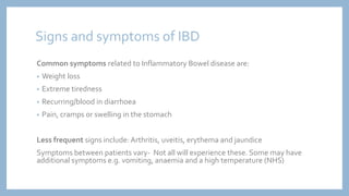 First inflammatory bowel disease presentation finished version (2) | PPT