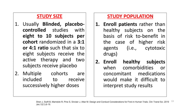 First in human dose - clinical trial designs.pptx | Endocrine and ...