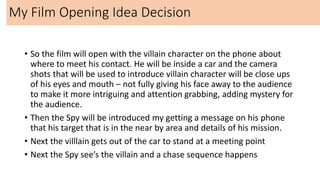 First initial ideas film opening | PPT