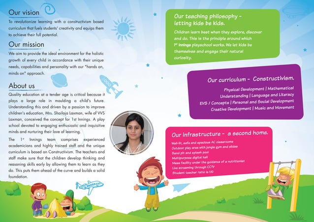 Play School Brochure - First Innings | PDF | Daycare and Pre-School ...