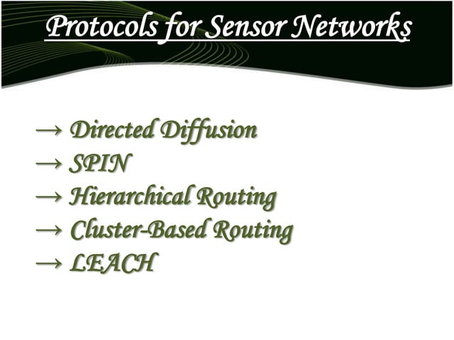 First introduction to wireless sensor networks | PPT