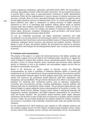 National strategies and policies for promoting educational quality in Cambodian higher ...