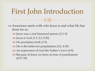 First John week 1 | PPTX