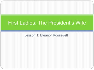 First Ladies | PPT