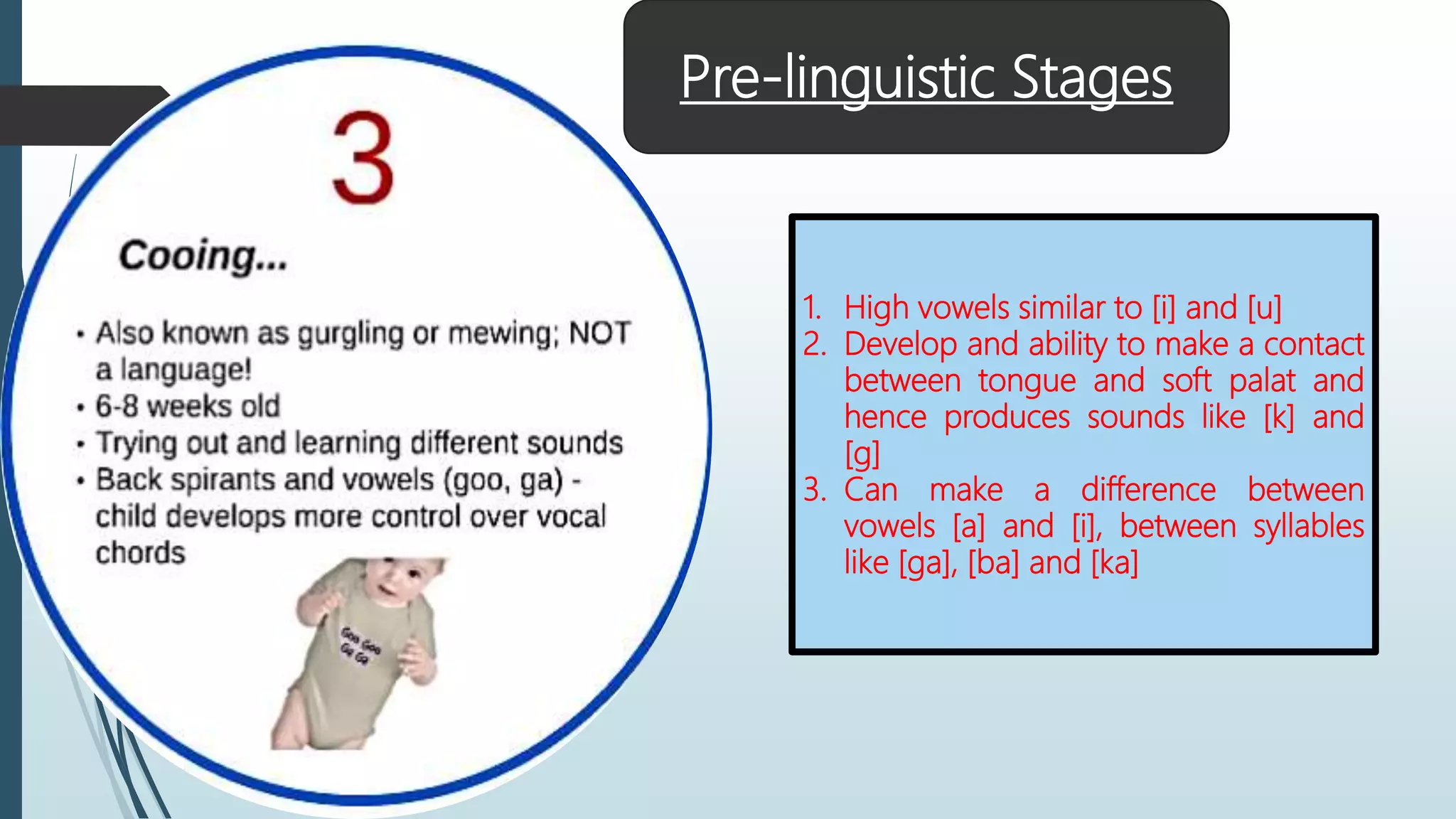 First Language Acquisition Schedule of Children | PPTX