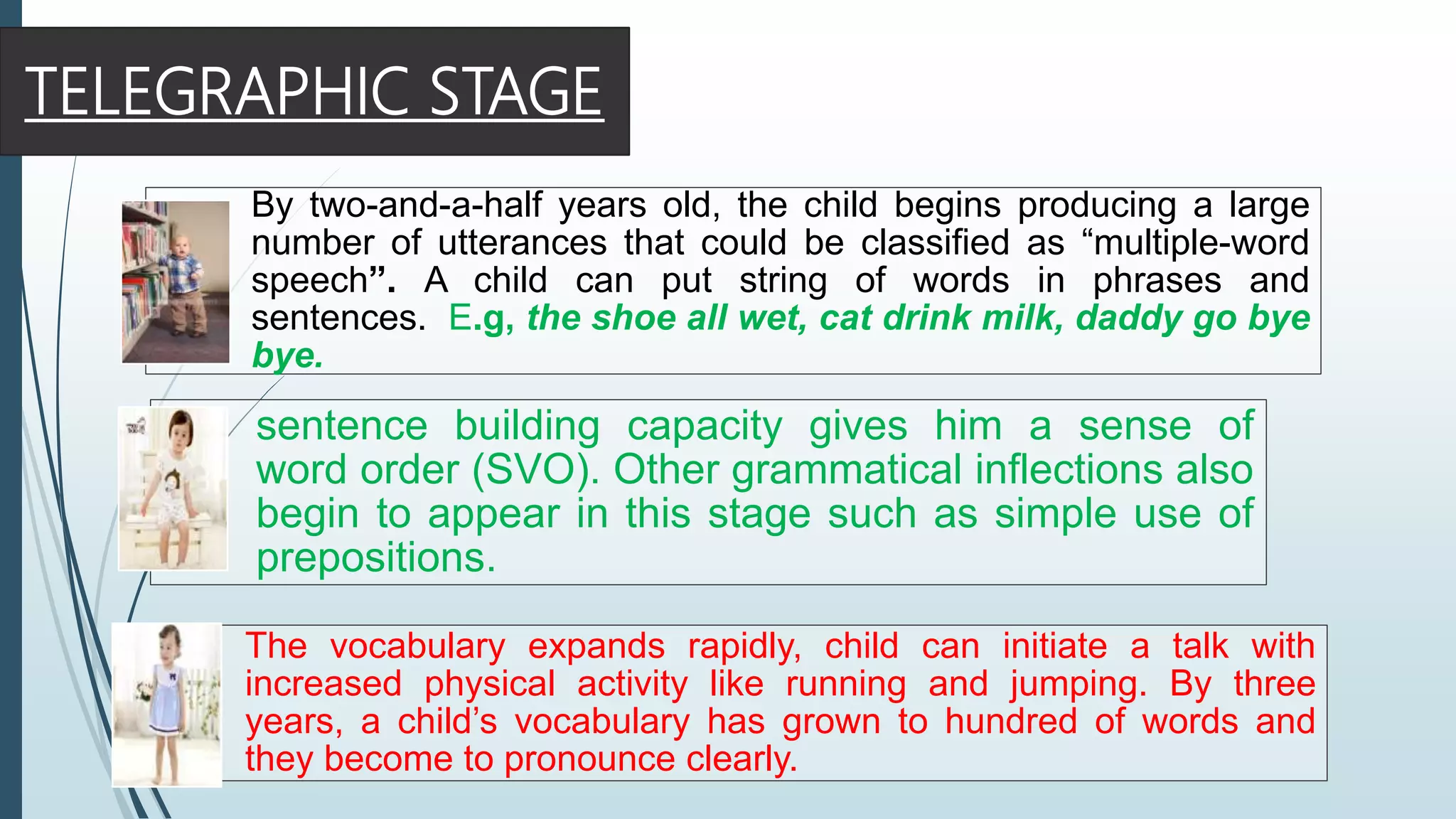 First Language Acquisition Schedule of Children | PPTX