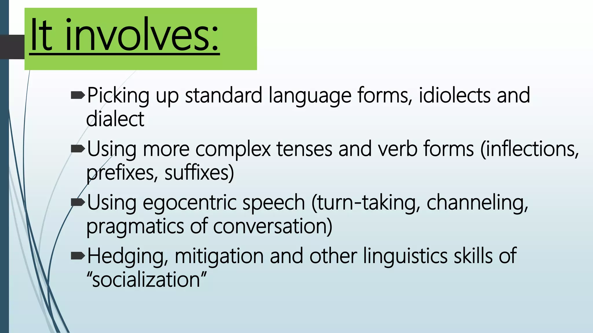 First Language Acquisition Schedule of Children | PPTX