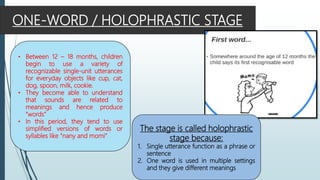 First Language Acquisition Schedule of Children | PPTX