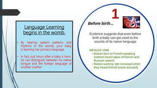 First Language Acquisition Schedule of Children | PPTX