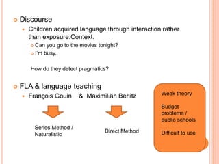 First language acquisition | PPTX