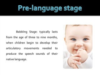 First language acquisition | PPT