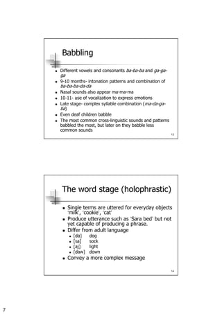 First language acquisition | PDF