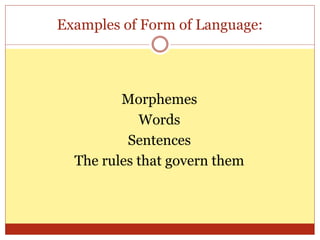 First Language Acquisition | PDF