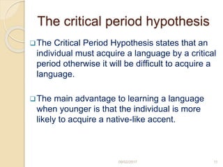 First language acquisition | PPT