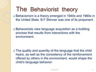 First language acquisition | PPT