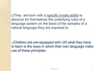 First language acquisition | PPT