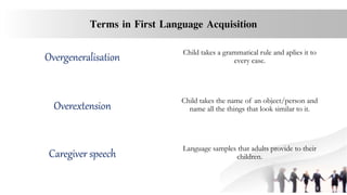 First language acquisition | PPTX