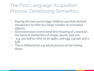 First Language Acquisition | PPTX
