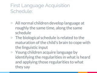 First Language Acquisition | PPTX
