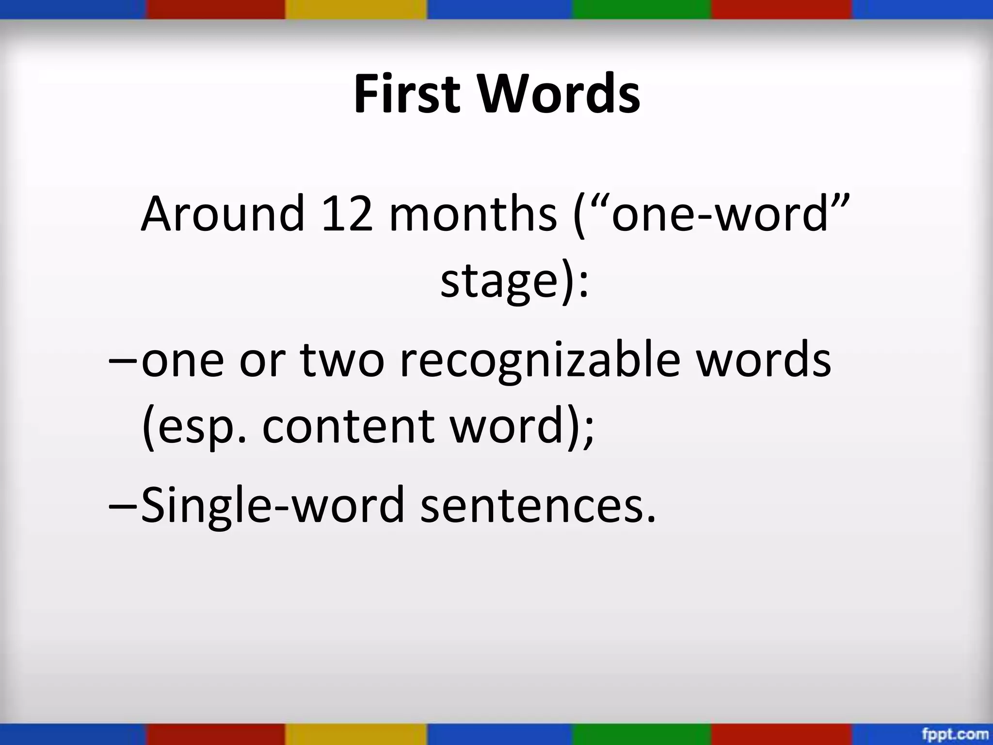 First language acquisition | PPTX