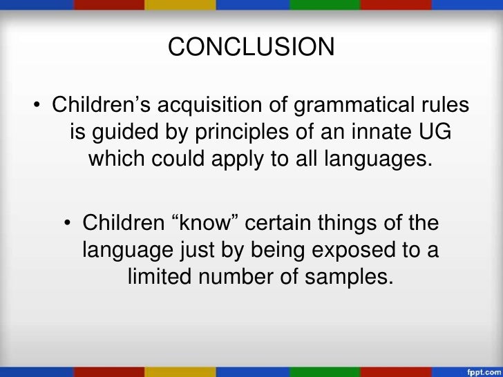theories of first language acquisition slideshare