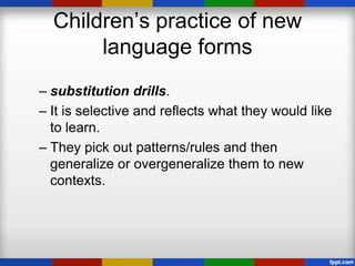 First language acquisition (behaviourism) | PPTX | Parenting Babies and ...